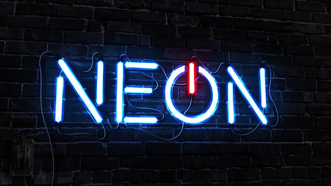 Make make realistic neon intro for you by Dachichicho | Fiverr