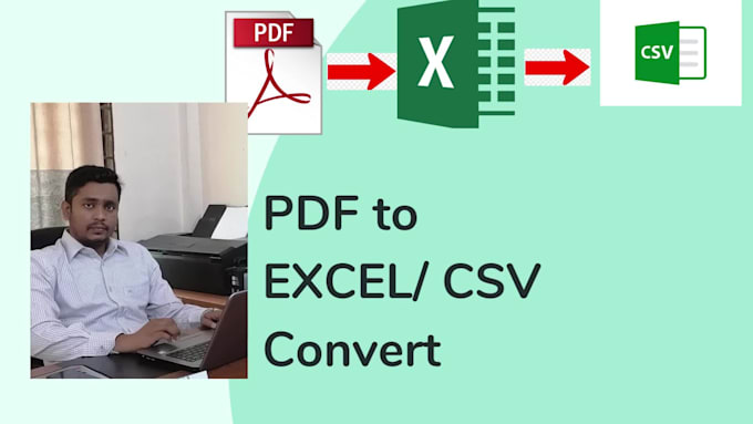 Convert pdf or scan papers to excel, csv, and google sheet by Etc_consulting2 | Fiverr