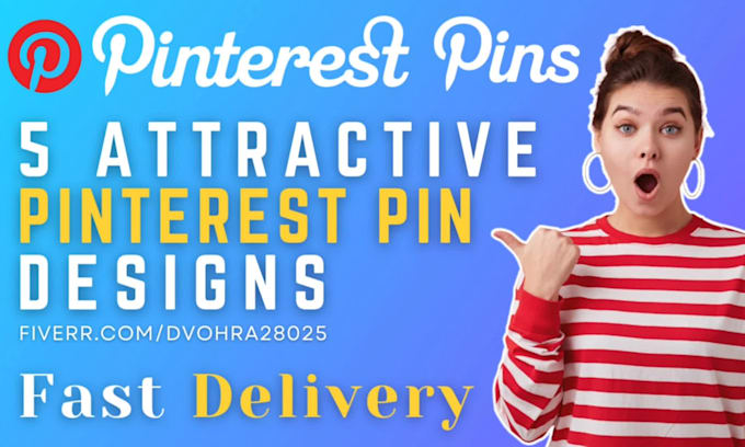 Design 5 attractive pinterest pin or boards design by Dvohra2805 | Fiverr