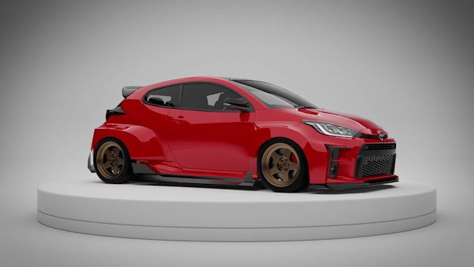 Do realistic rendering of 3d custom car and modification by Crimson ...