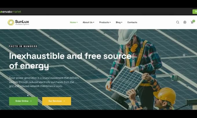 Build highly responsive solar website solar landing page to generate ...