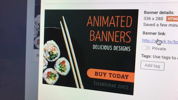 Design html5 or gif animated banner ads for google adwords by ...