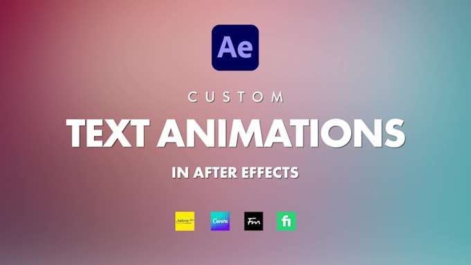Create custom text animations in after effects by Tonillarsen | Fiverr