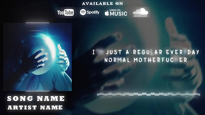 Make wordplay lyric video for your music video song by Abhoyavuu | Fiverr