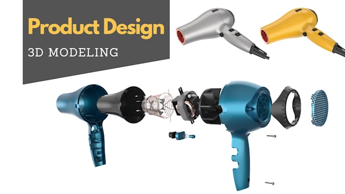 Do 3d cad design, product design, cad model and 3d printing by Cad ...