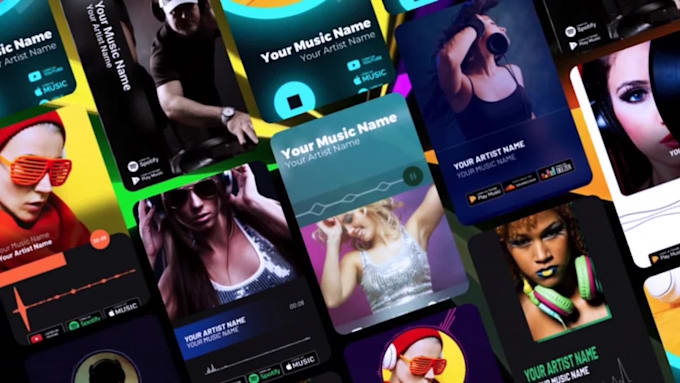 Create modern music promo audio spectrum or music visualizer by ...