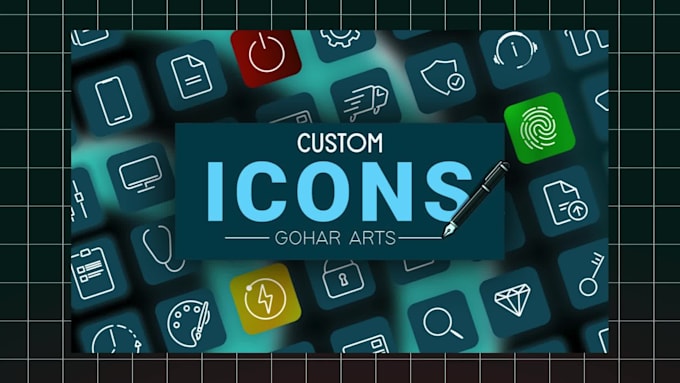 Design custom vector icon sets for your app or website by Gohar_arts ...