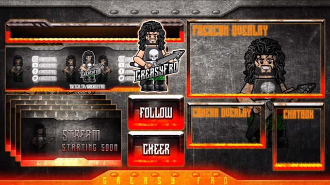 Design custom twitch overlays, logo and screens by Snooplord | Fiverr