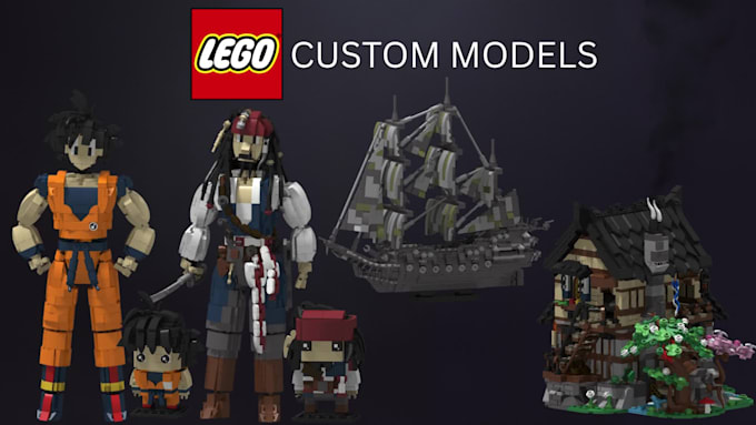 Create a custom 3d lego model for you with pdf instructions by ...