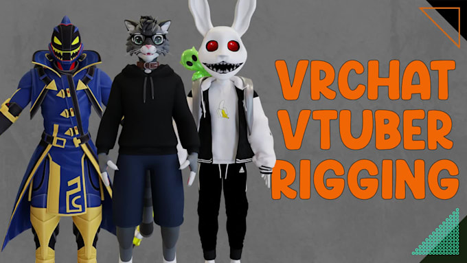 Rig 3d character, model, vrchat avatar and 3d vtuber avatar by Designer ...