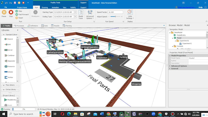 Do simio and flexsim simulation by Engr_ameer21 | Fiverr