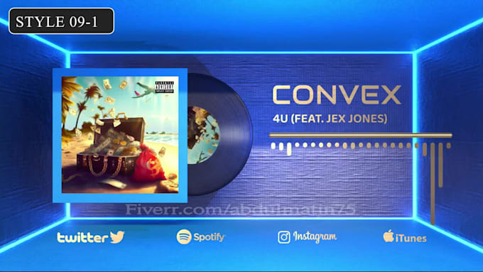 Create a unique audio spectrum or music visualizer by Abdulmatin75 | Fiverr