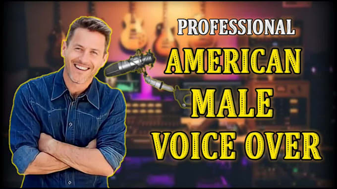 Record a professional americana english male voice over by ...