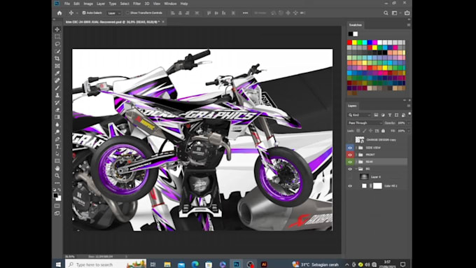 Make a wrap sticker design for your mx motorbike by Rndiart | Fiverr