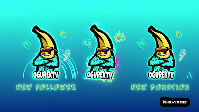 Make custom animated alerts from your logo for twitch stream by ...