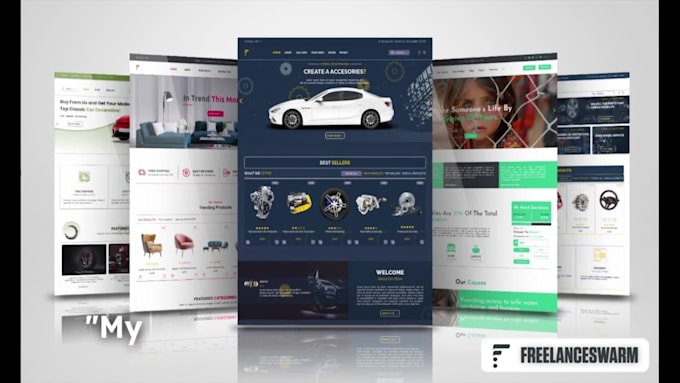 Design eye catchy ecommerce, web template, xd, dashboard mockup and ui ...