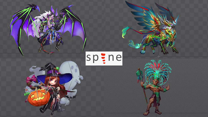 Rig and animate 2d character or props in spine by Jerrylin691 | Fiverr