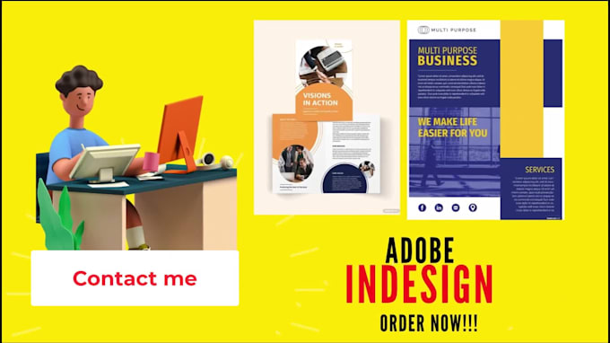 Design nice ebook, magazine, cookbook pdf, brochure with adobe indesign ...