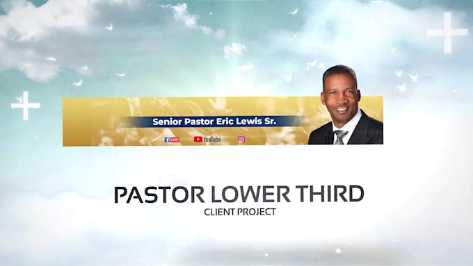 Design a lower third for the church or pastor by Graphicz0716 | Fiverr