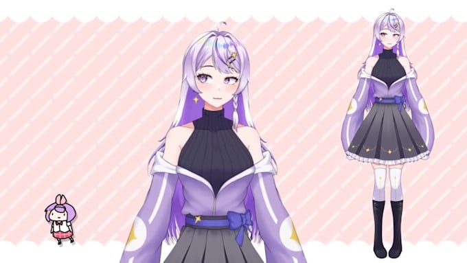 Draw and rig 2d vtuber rigging, 2d vtuber model, live2d vtuber model by ...