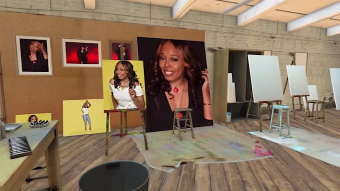 Create a 3d art gallery canvas slideshow with photos by Sk_rony | Fiverr