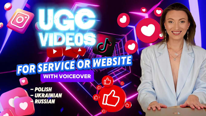 Be your polish ukrainian female ugc ads model for service website by ...