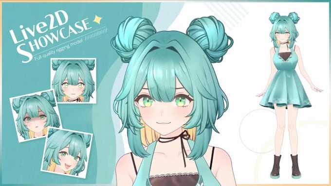Male and female live2d model live 2d vtuber model live2d rigging vtuber rigging by Mhub_art | Fiverr