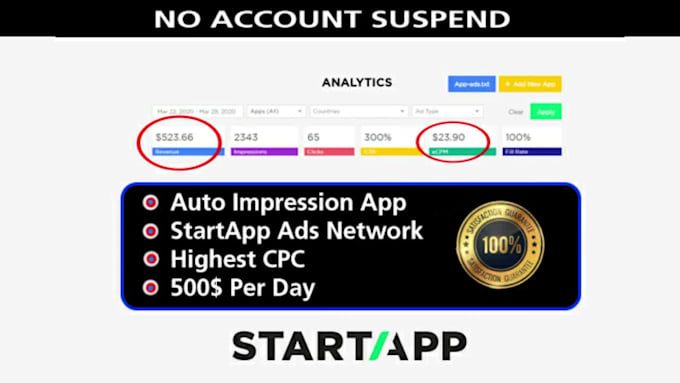 Create selfclick application with startapp ads network by Dushanthan1999 | Fiverr