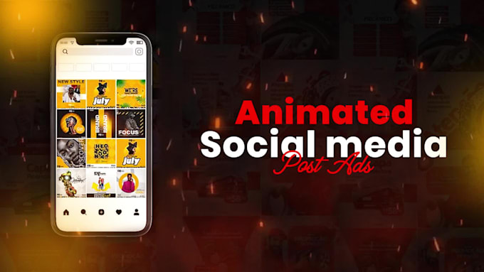 Create social media animated ads, facebook post, instagram ads by ...