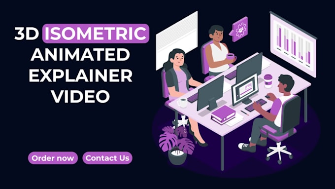 Create a custom 3d isometric explainer animation video by Story_motion | Fiverr