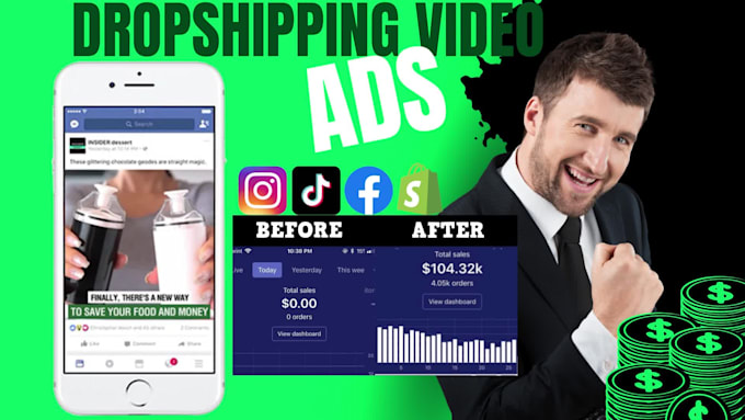 Create Viral Tiktok And Facebook Dropshipping Video Ads By Tah2003a