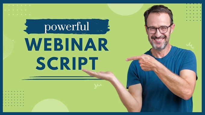 Write converting webinar script or virtual meeting script by Kami_r | Fiverr