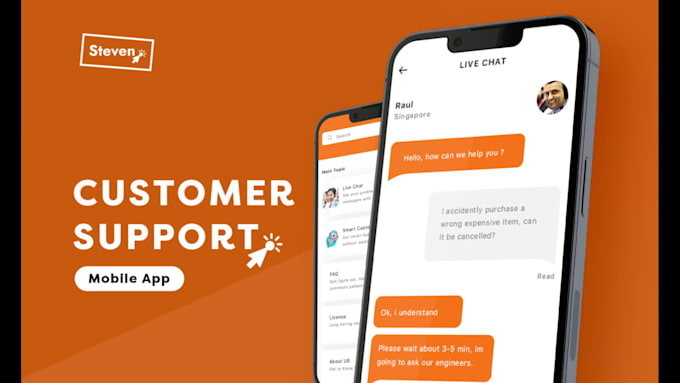 Design and develop customer support mobile app by Stevensoh31 | Fiverr