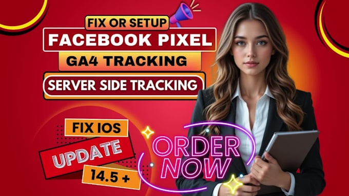 Setup facebook pixel capi ga4 ecommerce serverside tracking by Tasfia_mehraj | Fiverr