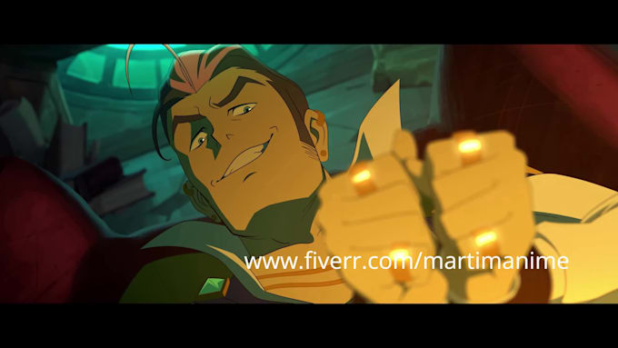 2d animation music video, yt intro anime fight game trailer, cartoon ...