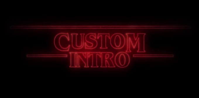 Create a custom stranger things intro title with your text by Zarisha ...