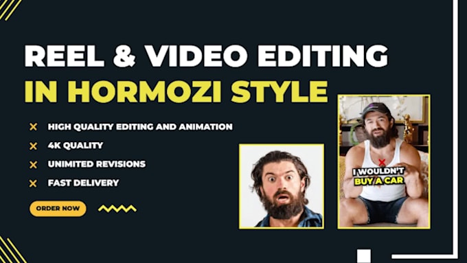Edit your instagram reels and videos in hormozi style by Pine_art | Fiverr