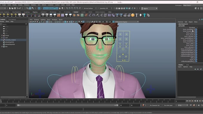 Rig your 3d character in maya and blender for 3d animation by Tamagna70 | Fiverr