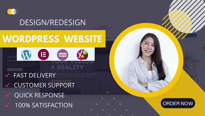 Make responsive wordpress website design redesign or build shopify store by Squidstudio02 | Fiverr