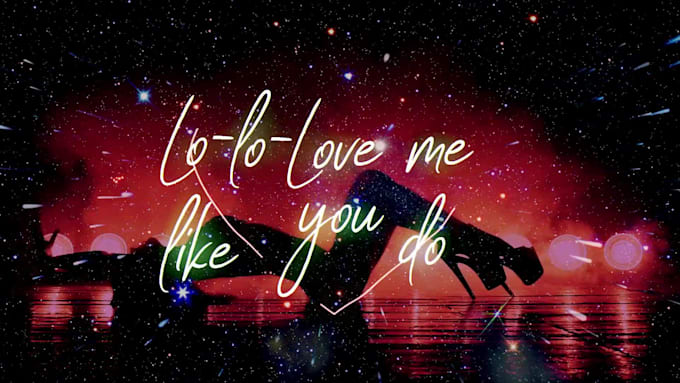 Create modern animated lyric and music video in 5 hours by Lyrics_pro ...