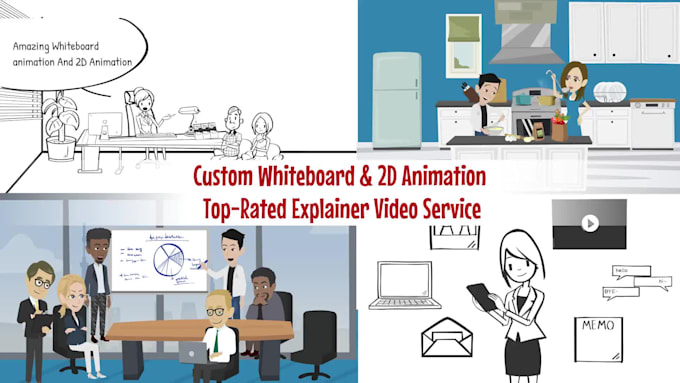 Create an whiteboard animation explainer video and 2d animated explainer video by ...