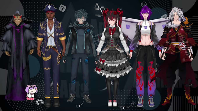 Design live2d vtuber model and do high quality live2d rigging for vtubers by Ayn_animarts | Fiverr