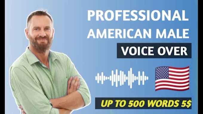 Record professional american male voice over by Robinvoice17 | Fiverr