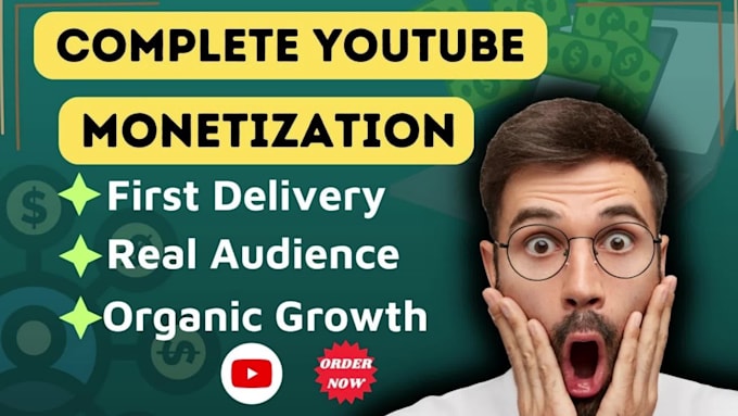 Organic complete youtube channel monetization for you by Mdrashedkhan17 ...