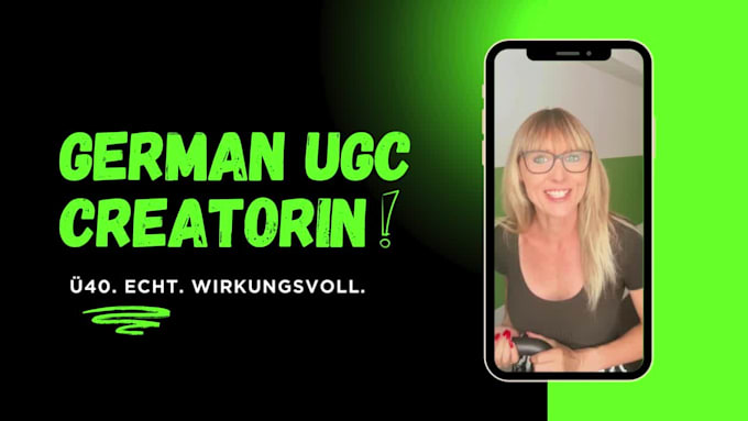 Create german ugc for brands targeting 30plus audiences by Nadine ...