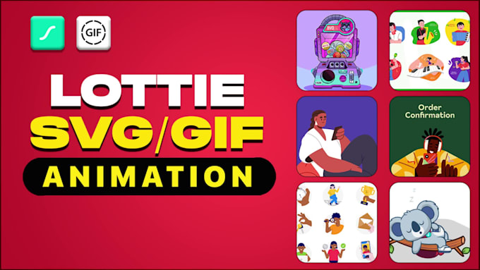 Create smooth lottie, svg, gif animation for app or website by Zedd ...