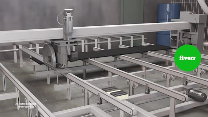 Make 3d industrial machinery and functional factory animations by ...