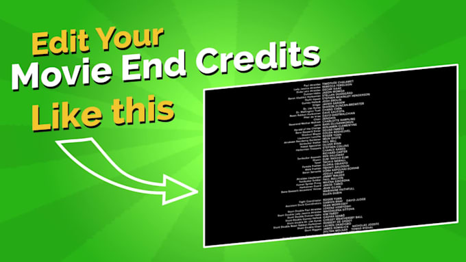 Create opening and end credits for your movie by Uniqudesign | Fiverr