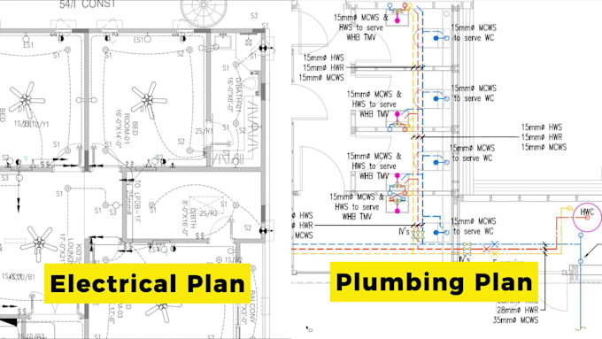 Design electrical plan and mep drawings in autocad by Afzalkhan54 | Fiverr