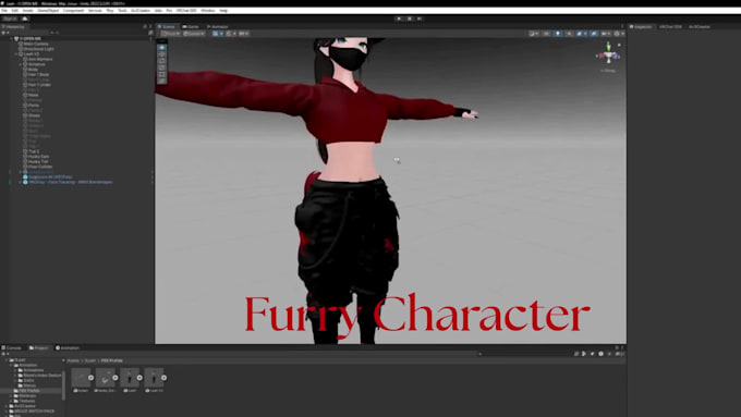 Do live 2d, 3d vtuber character , face rig vrchat vriod model, furry ...